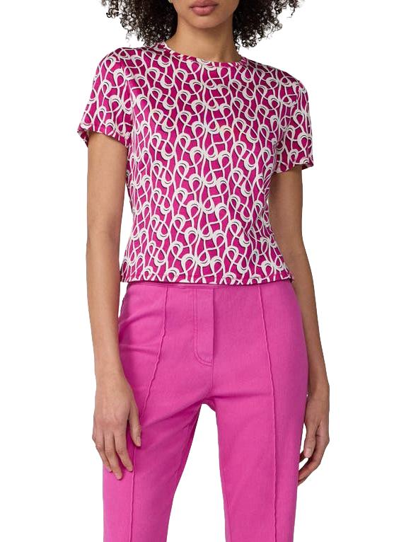 DIANE VON FURSTENBERG Diane von Furstenberg Printed Short Sleeve Top
